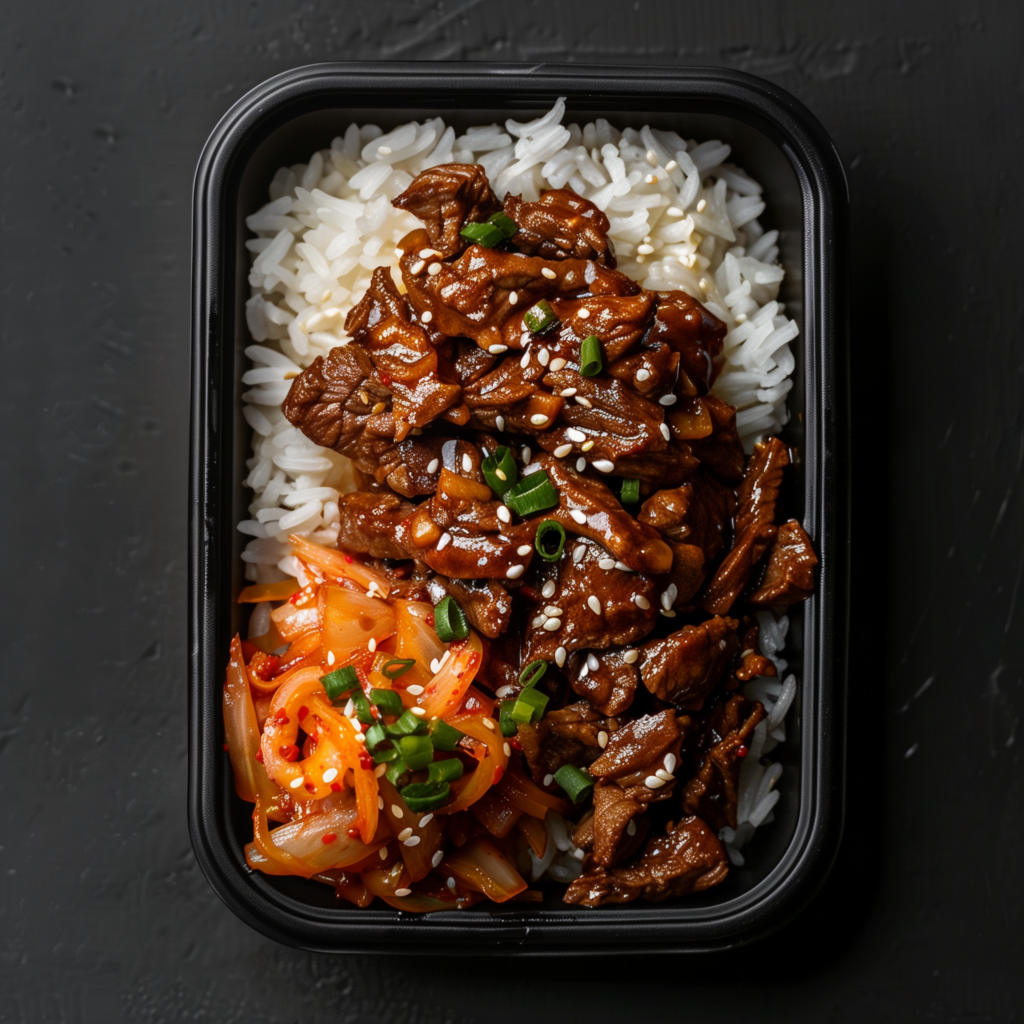 Beef Bulgogi with White Rice and Kimchi – MyoMeals